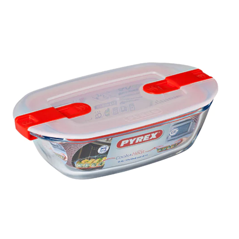 PYREX RECTANGULAR COOK & HEAT 17X10CM - Hajj Electronics