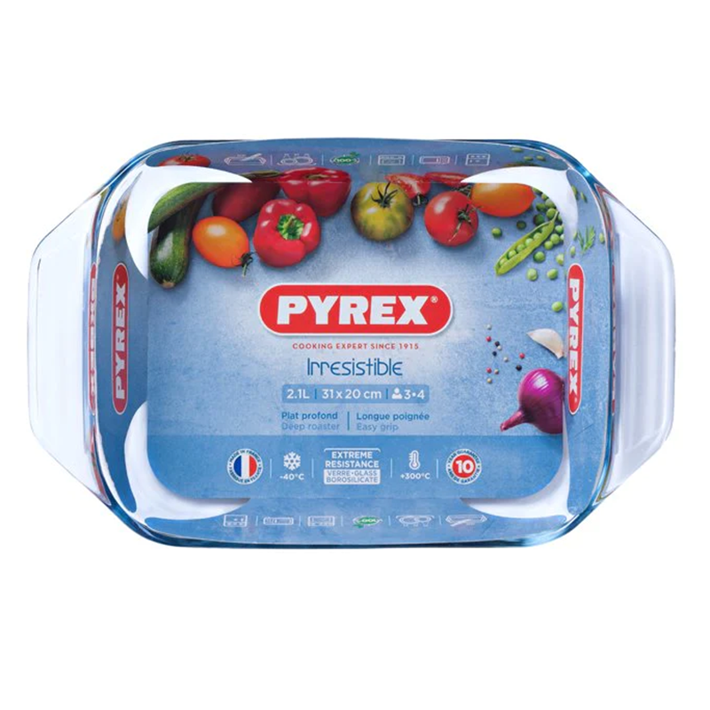 PYREX RECTANGULAR ROASTER 31x20CM - Hajj Electronics